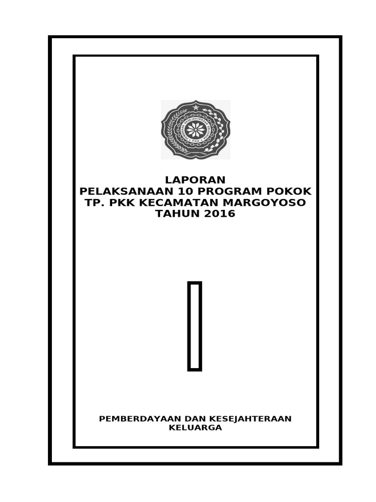 Cover Laporan Pelaksanaan PKK Semeter 1 | PDF