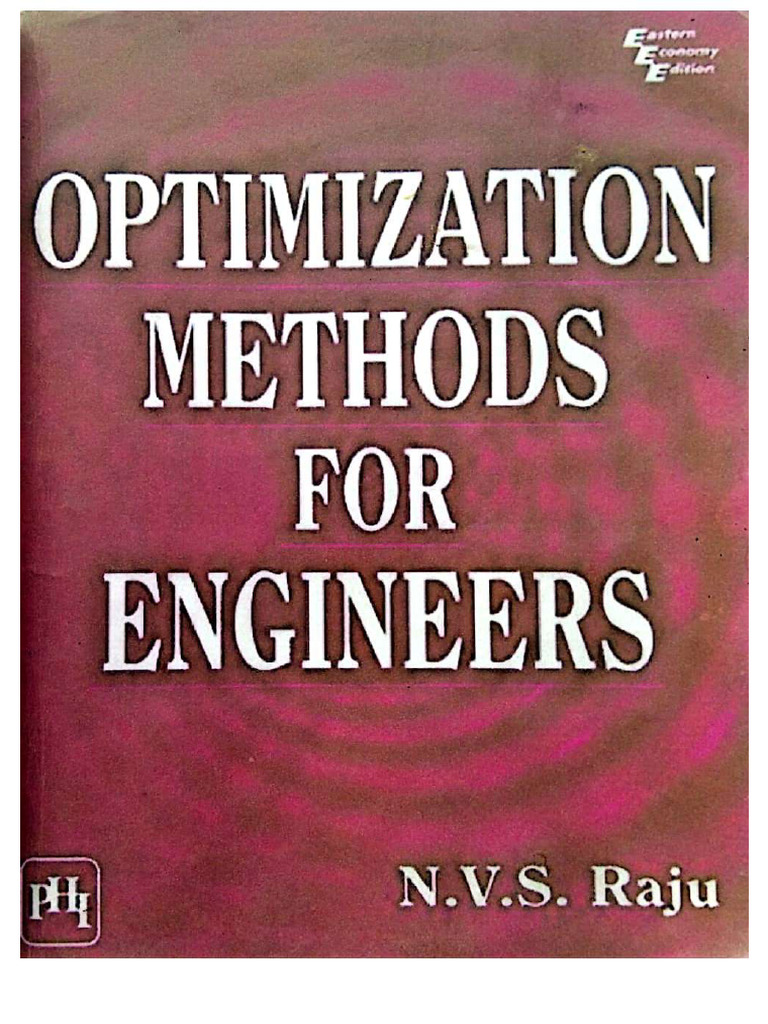 Optimization Methods for Engineers by N.v.S. Raju | PDF