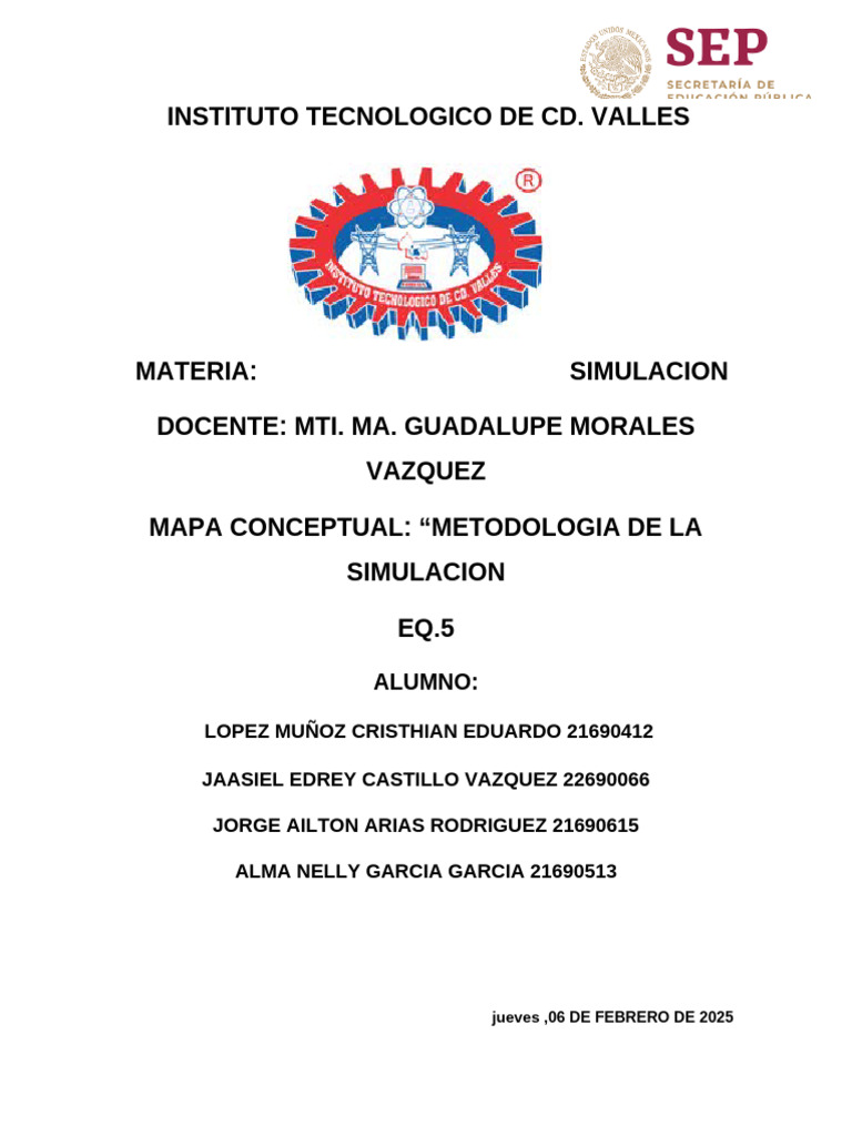 Metodologia de La Simulacion Act.1 21690412 | PDF