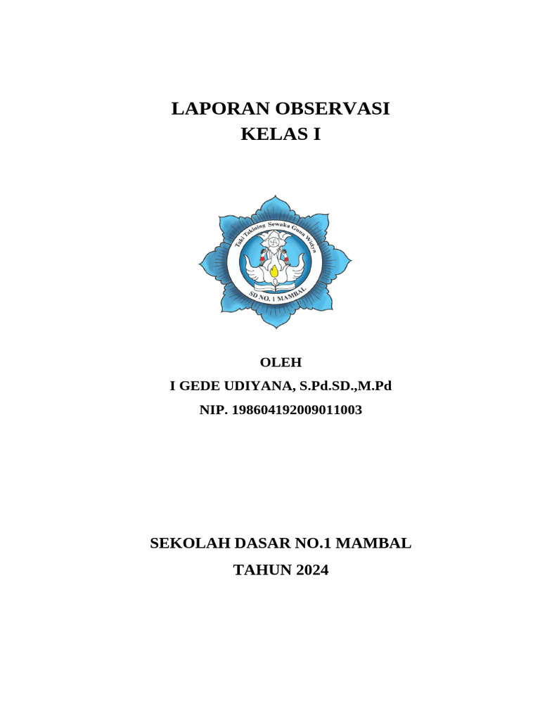 Laporan Observasi | PDF