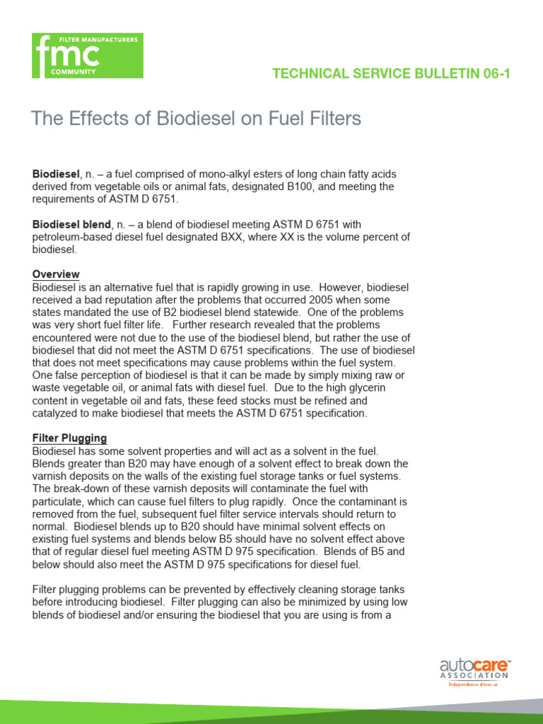 Bio Fuel Filter | PDF | Biodiesel | Sustainable Technologies