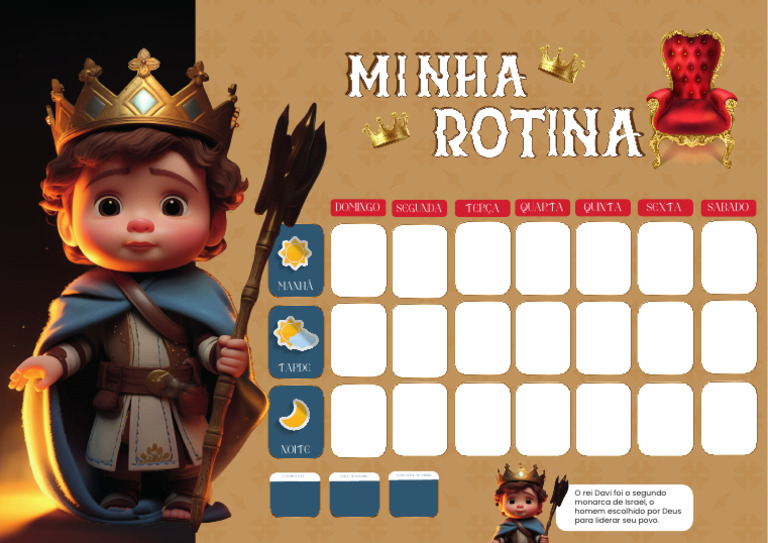 QUADRO-ROTINA-REI-DAVI | PDF