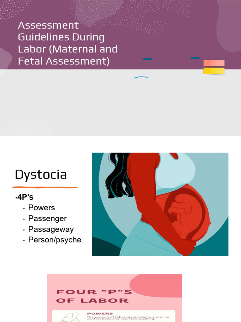 Ll. B. Assessment Guidelines During Labor (Power) | PDF | Childbirth ...