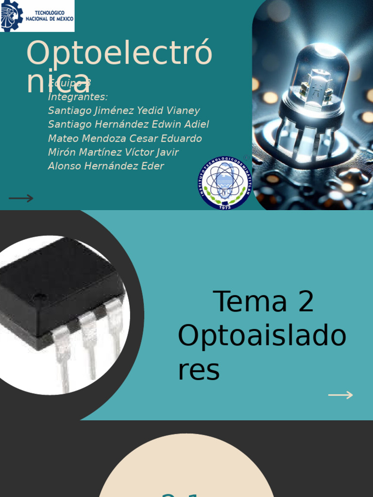 Optoelectronica Tema | PDF | Diodo emisor de luz | Electricidad