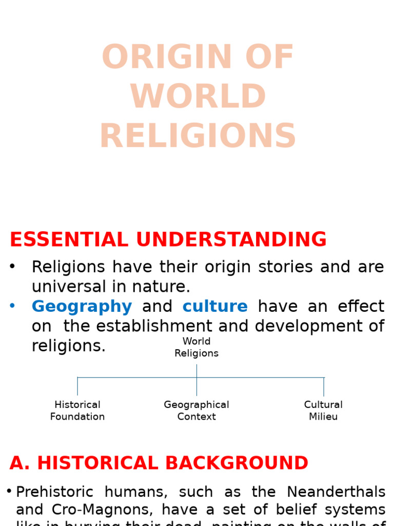 02-Origin of World Religions | PDF | Abrahamic Religions | Tao