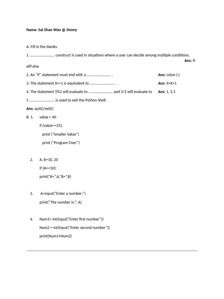 CS HW Chapter 7 (Sai Shan Wan) | PDF | Computer Engineering | Programming Paradigms