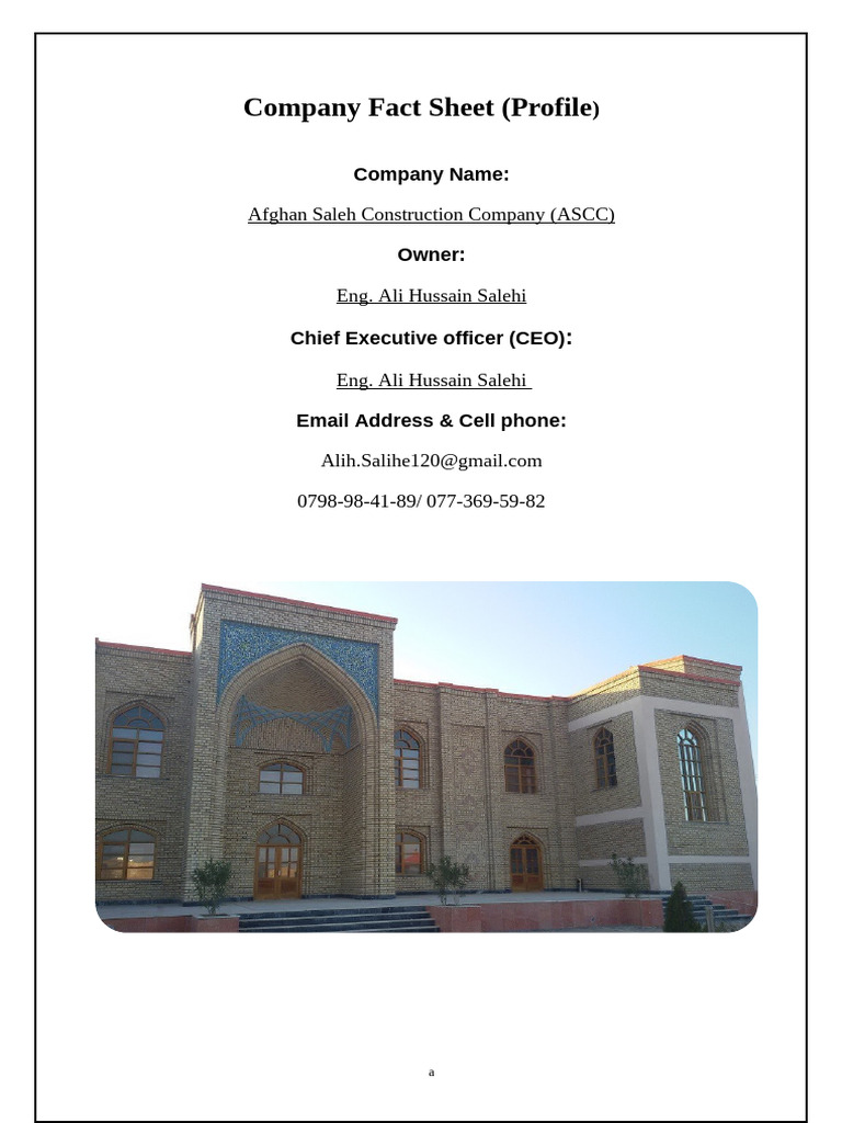 2021 Fact Sheet ASCC | PDF | Afghanistan