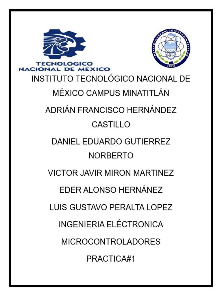 Practica 1 Microcontroladores | PDF | Arduino | Microcontrolador