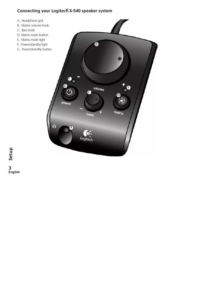 Manual de Usuario Logitech X-540 (Español - 28 Páginas) | PDF