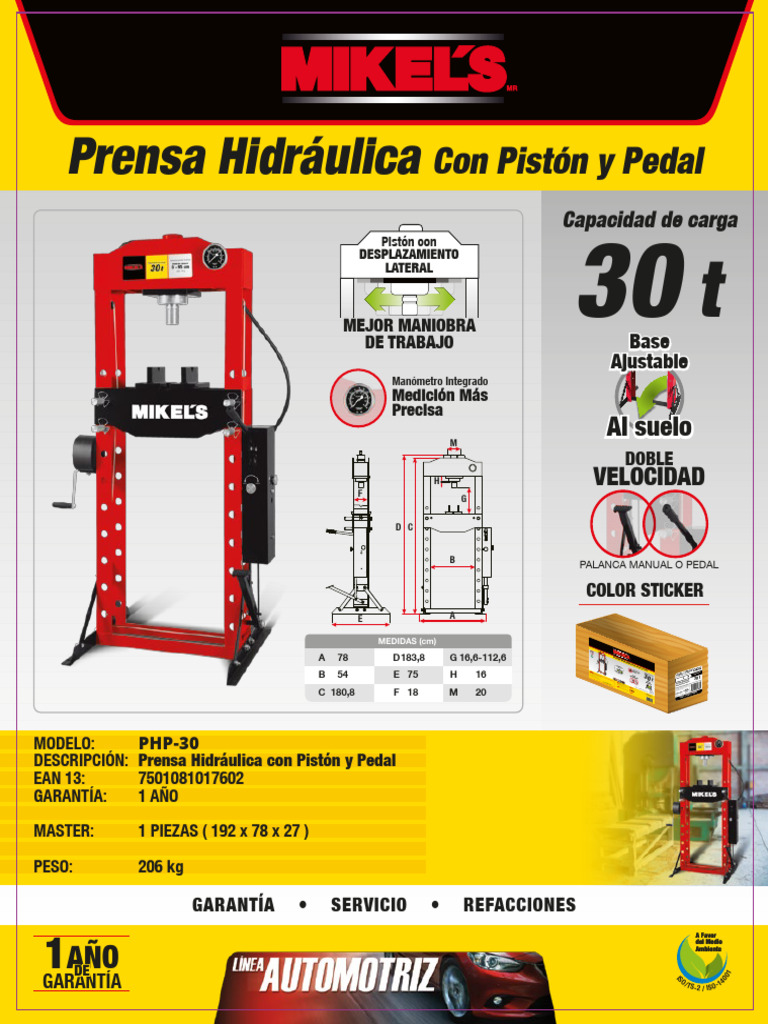 PHP-30 Ficha Tecnica | PDF