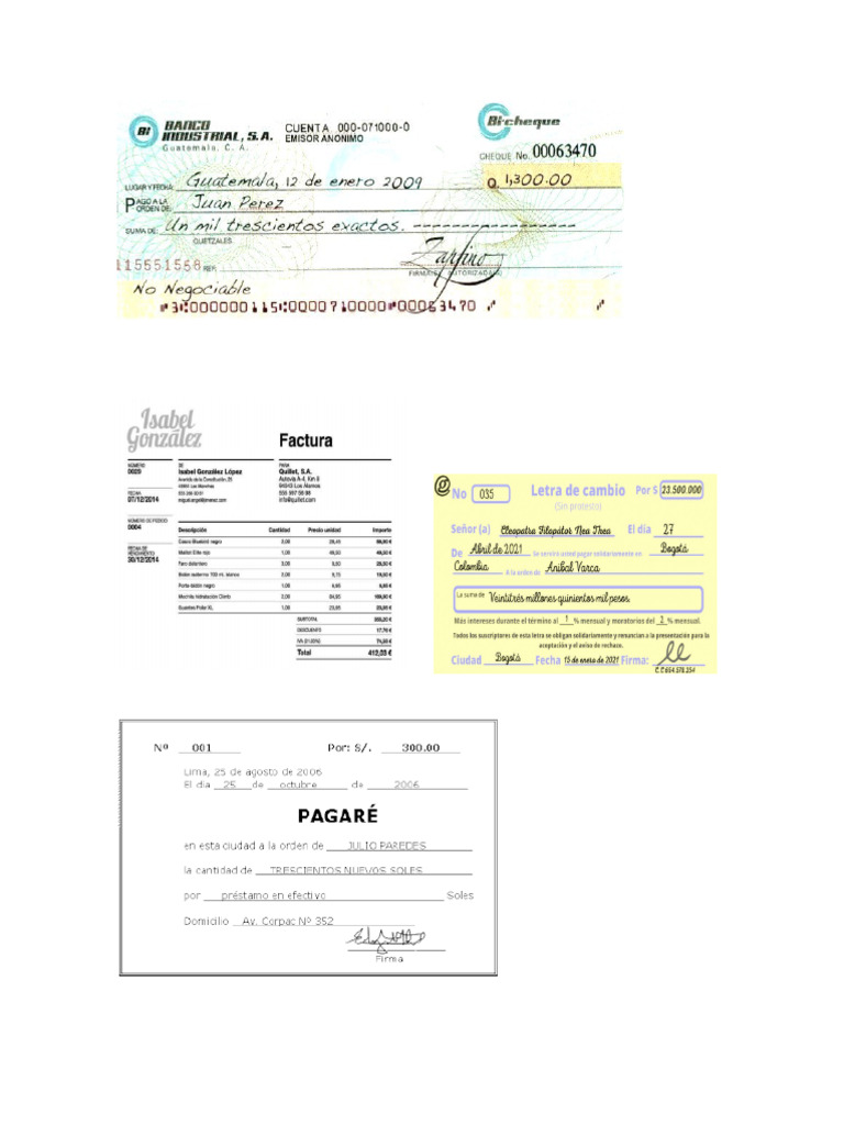 Documentos Comerciales | PDF