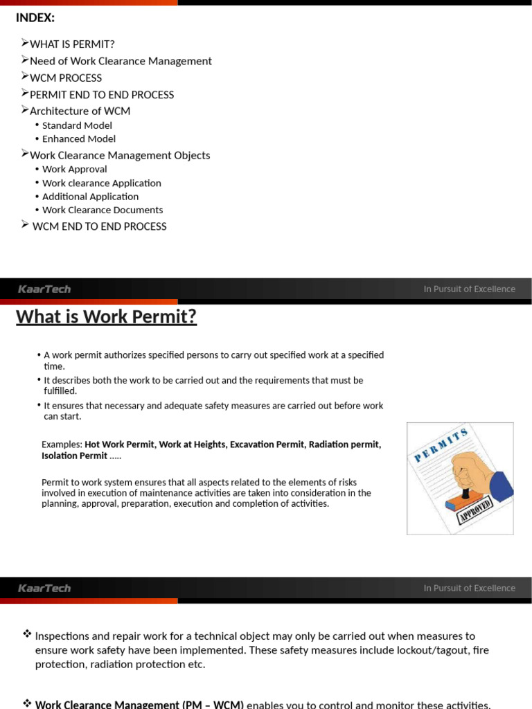 WCM PPT | PDF | Safety | Occupational Safety And Health