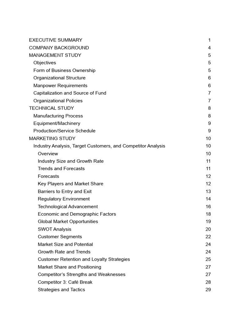 Entrep Final Business Plan | PDF | Coffee | Point Of Sale
