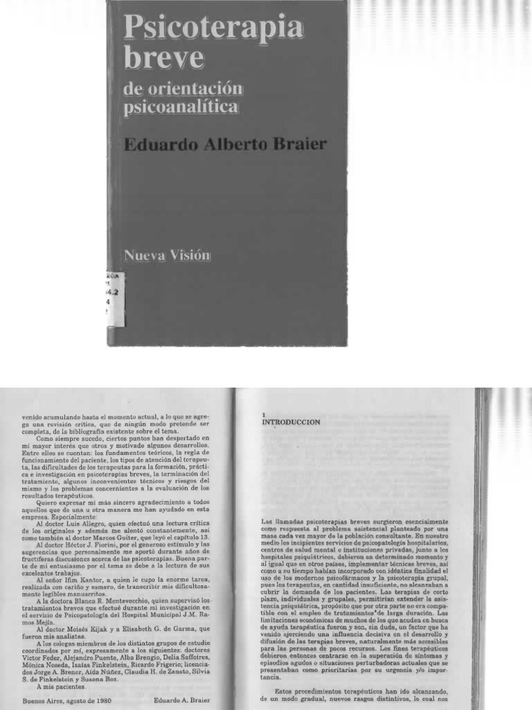 Psicoterapia Breve - Eduardo Braier | PDF