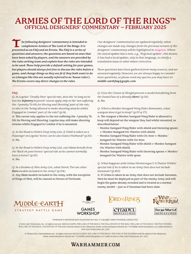 Eng Middle Earth Army Book Lord of The Rings Faq-6lnr0irit1-Ea0qct5avc ...