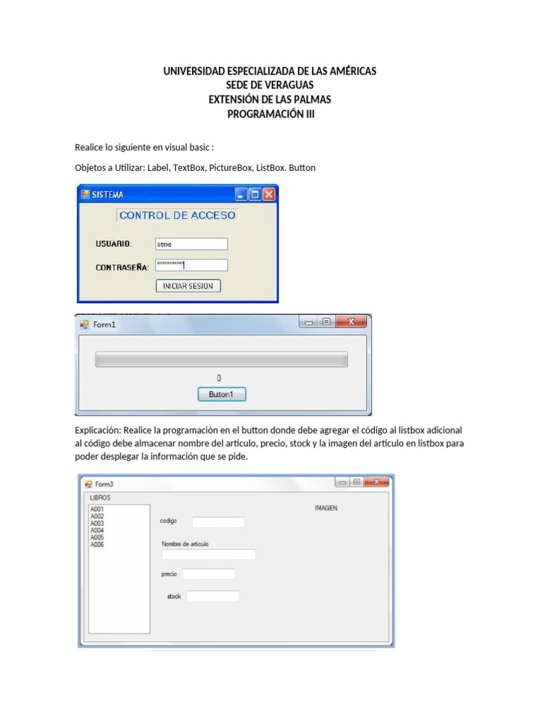 Laboratorio - PictureBox, ListBox | PDF | Programación de computadoras ...