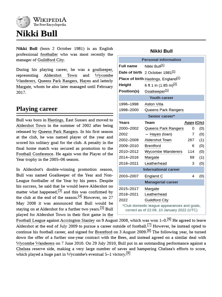 Nikki_Bull | PDF | English Football Club Seasons | Association Football ...