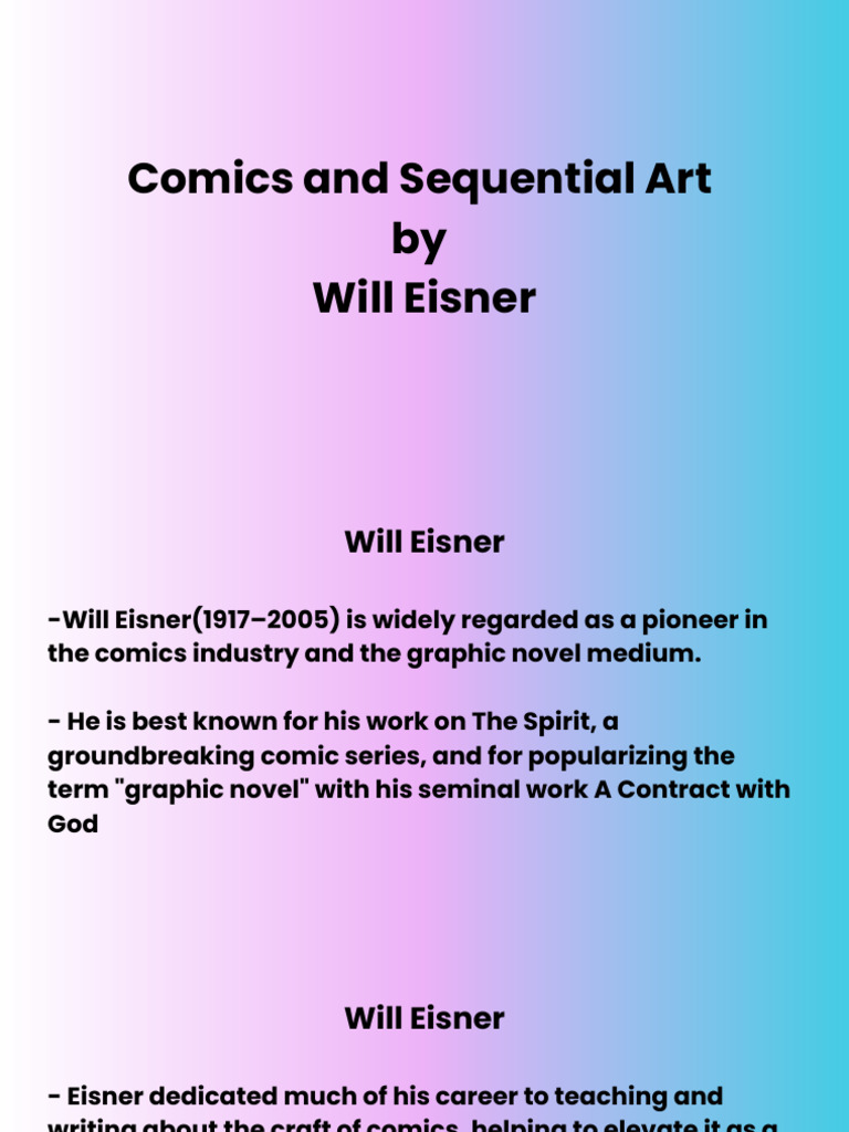 Understanding Comics as Sequential Art | PDF | Comics | Narrative