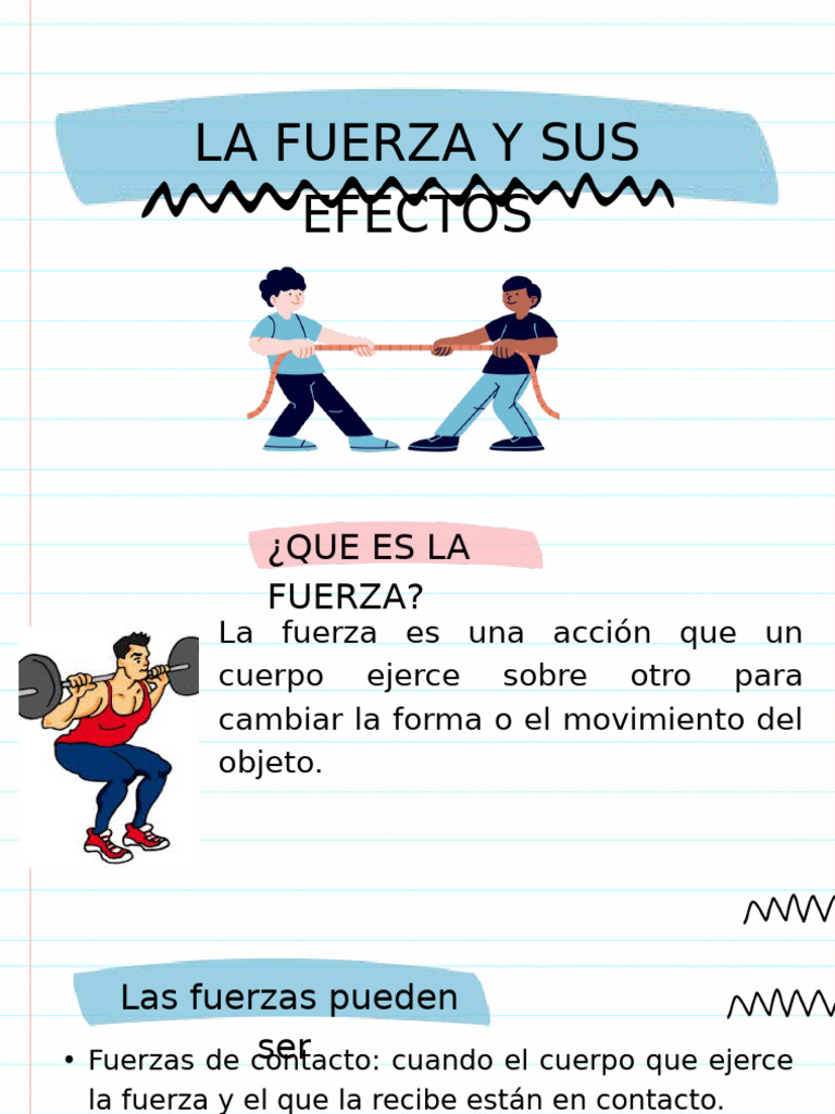 Tipos y Efectos de la Fuerza Física | PDF | Fuerza | Imán