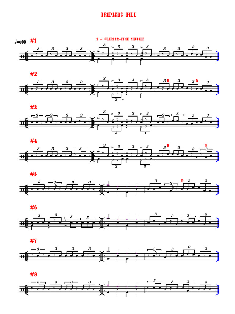 # Quarter-Time Shuffle + Triplet Fill | PDF