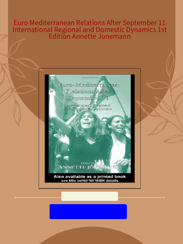 PDF Euro Mediterranean Relations After September 11 International ...