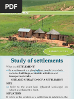 Settlement Geography Study Notes G12 | PDF | Agriculture | Urbanization