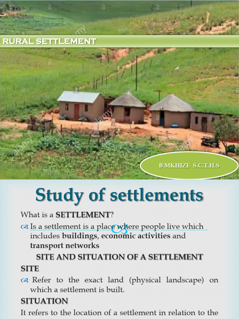 Understanding Rural Settlement Dynamics | PDF | Agriculture | Irrigation