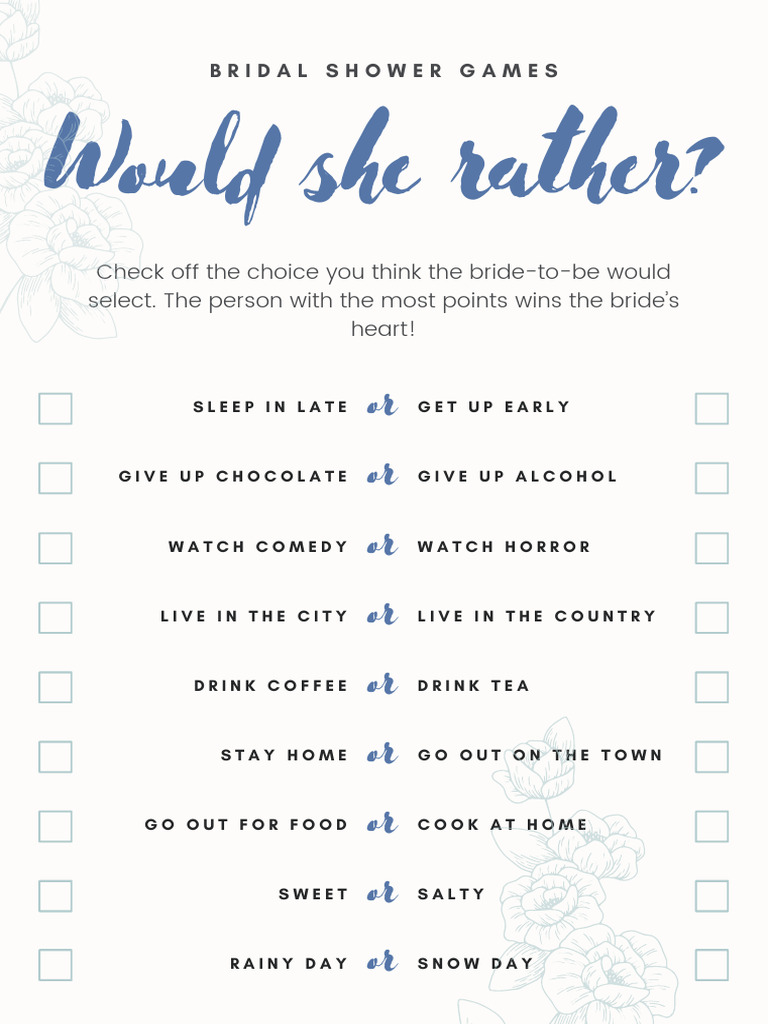 Would She Rather | PDF