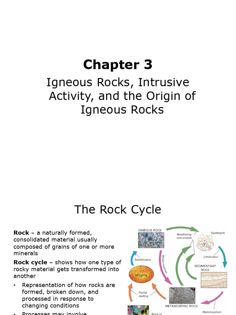 CH03 - IGNEOUS - ROCKS - REVISED Geol107 | PDF | Igneous Rock | Rock (Geology)