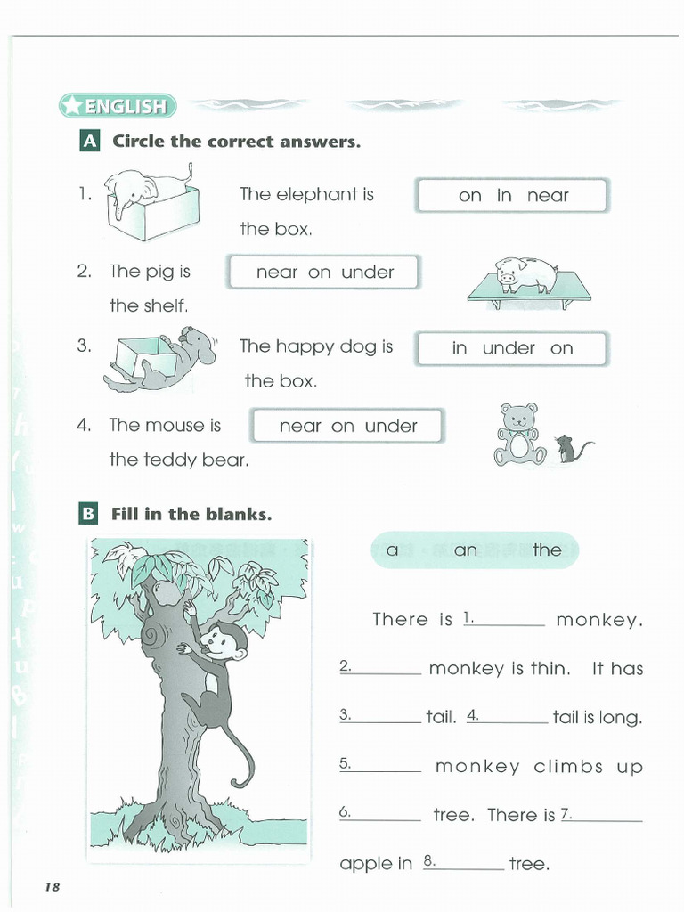 WS P1 ENGLISH WORKSHEET (17-8-09) Eng01 - 02 | PDF