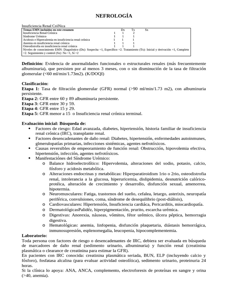 EMN Nefro 2008 | PDF | Nefrología | Medicina CLINICA