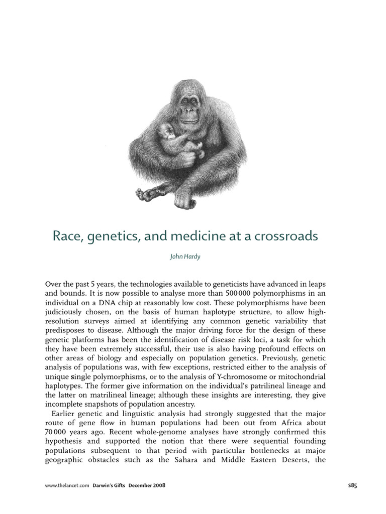 Race, Genetics, and Medicine at A Crossroads - Lance | PDF | Genetics ...