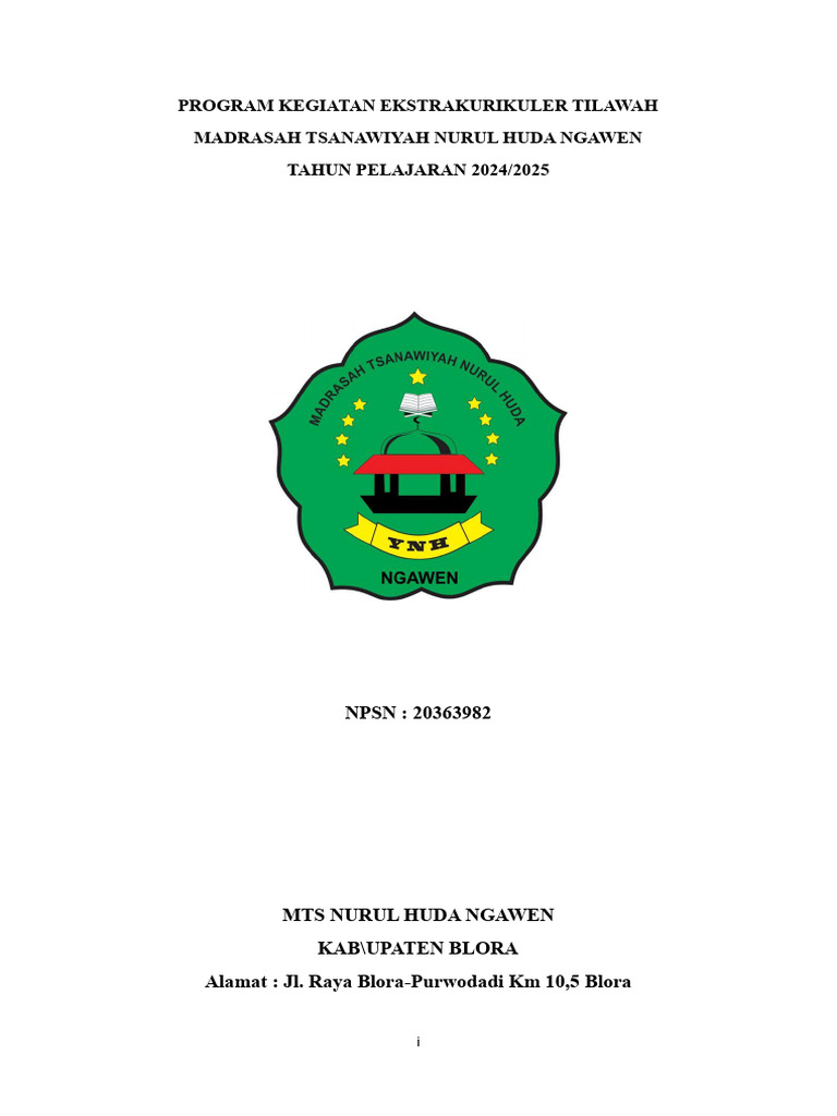 Program Kegiatan Ekstrakurikuler Tilawah | PDF