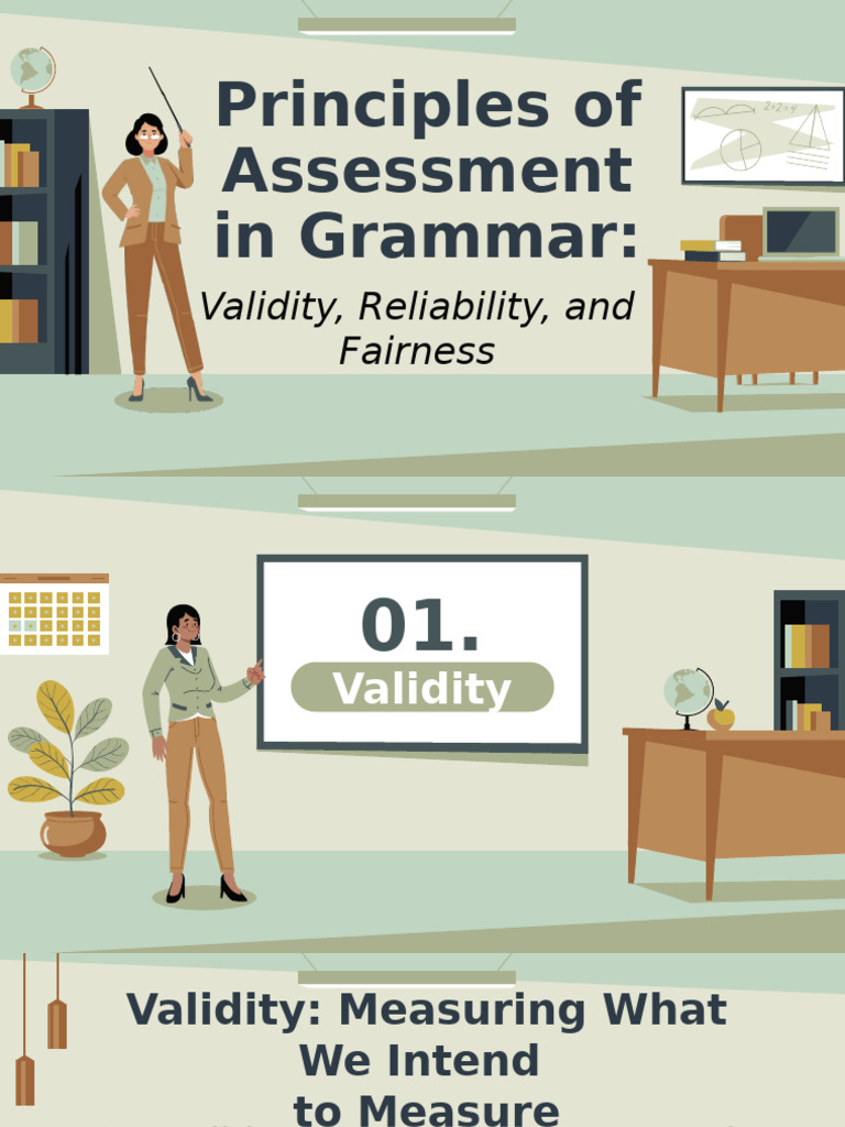 Principles of Validity, Reliability, Fairness | PDF | Educational ...