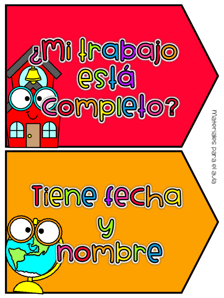 Mi Trabajo Está Completo. Materiales para El Aula | PDF