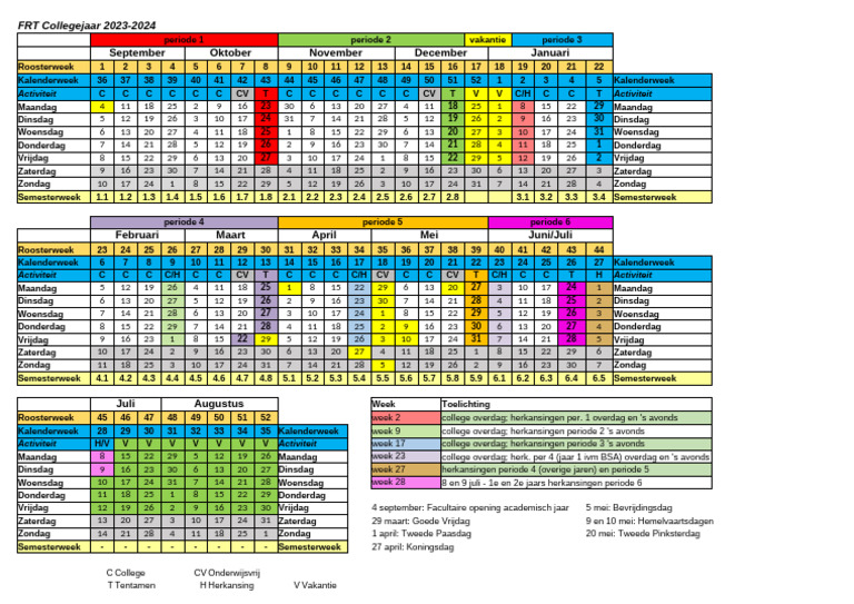 FRT Jaarplanning 2023-2024 Def | PDF