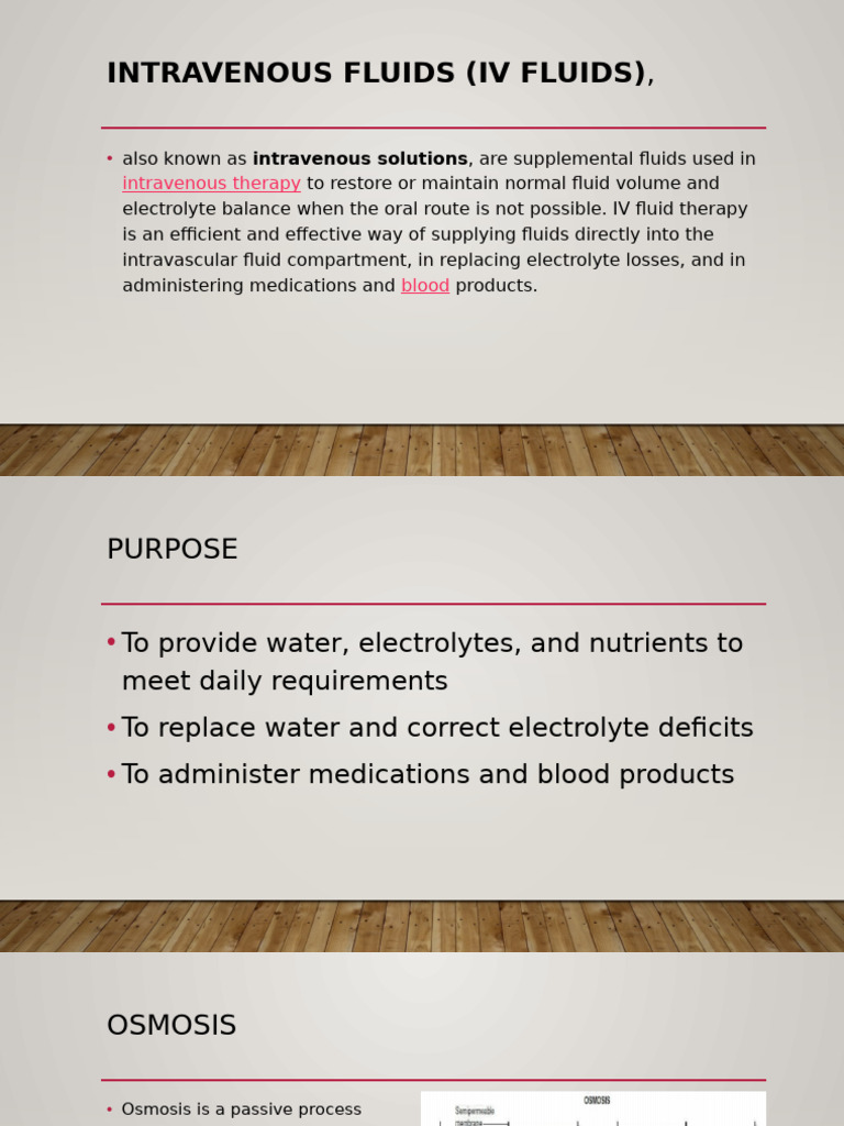 Understanding Intravenous Fluids and Types | PDF | Intravenous Therapy ...