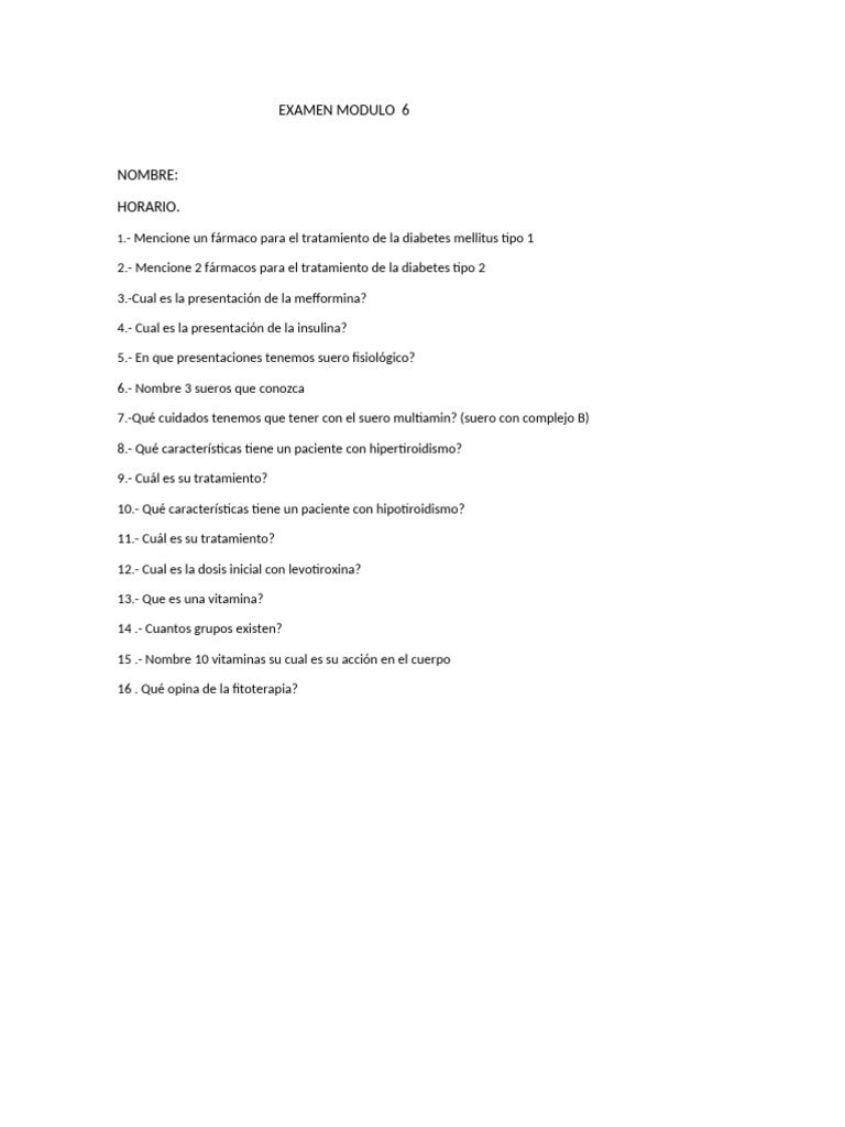 Examen Modulo 6 | PDF