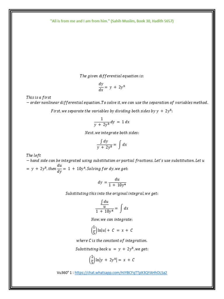 MTH401 Zulfiqar Ahmad by VU360 | PDF | Mathematics | Subtraction