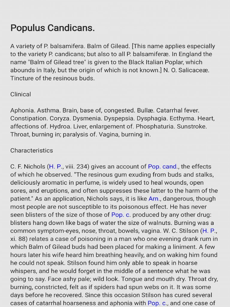 Populus Candicans | PDF