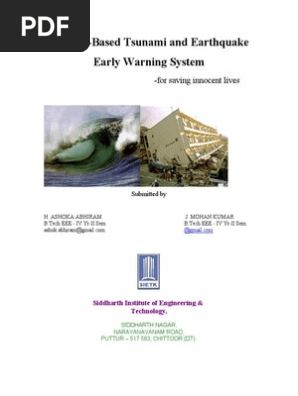 Cipir6 Tsunami Warning System Diagram U.S. Tsunami Warning System