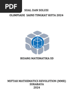 Soal Osn MTK SD Tahun 2025 Plus Kunci Jawaban | PDF