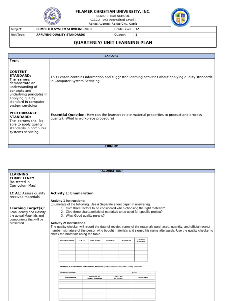 Learning Plan Lesson 1 | PDF | Learning | Cognition
