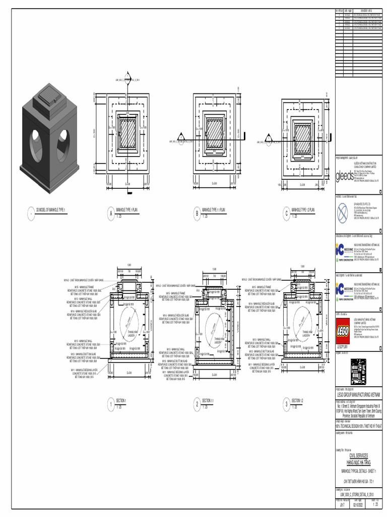 LMV XXX C Storm Detail X 3510-Manhole-typical-Details-sheet-1 | PDF