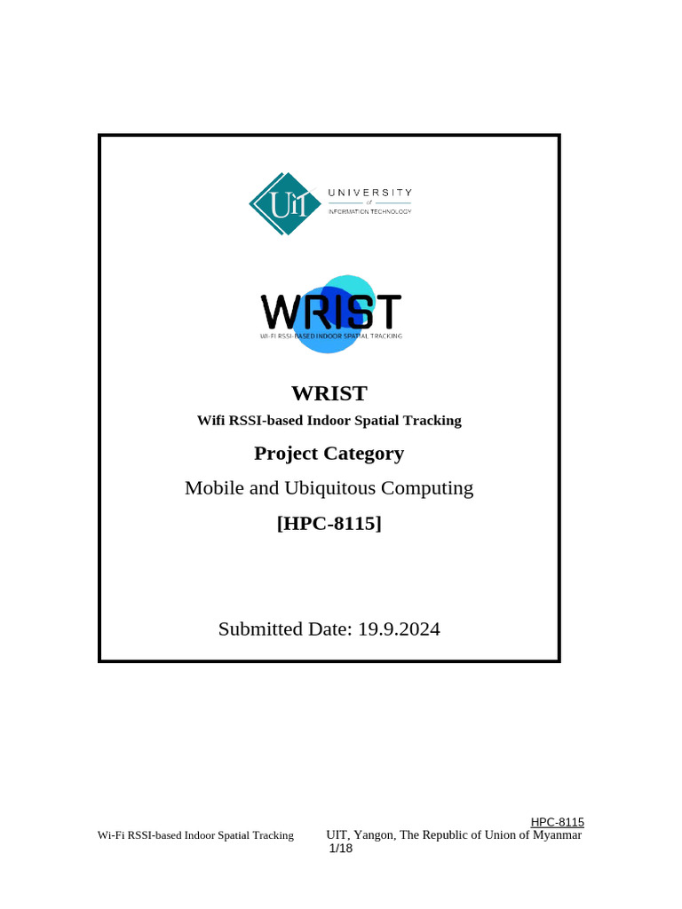 Wifi RSSI-Based Indoor Spatial Tracking(1) | PDF | Wi Fi | Mobile App