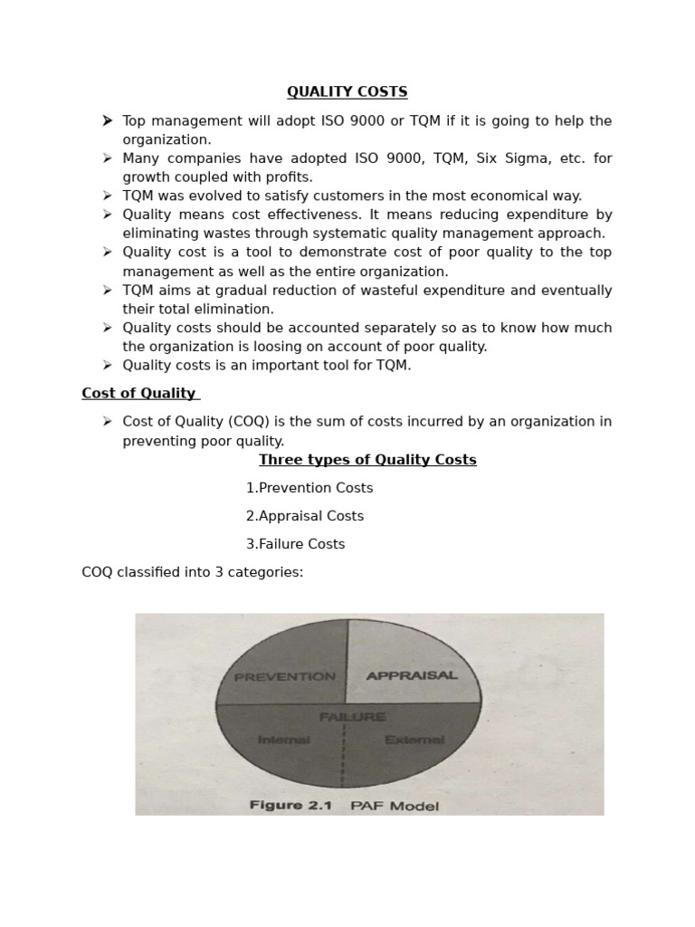 Chapter-2-Quality-Costs | PDF | Cost | Customer