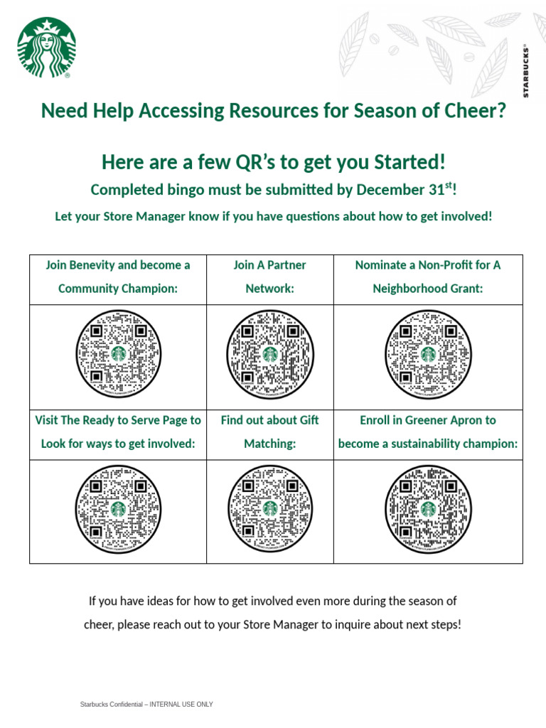 Season of Cheer QR's | PDF