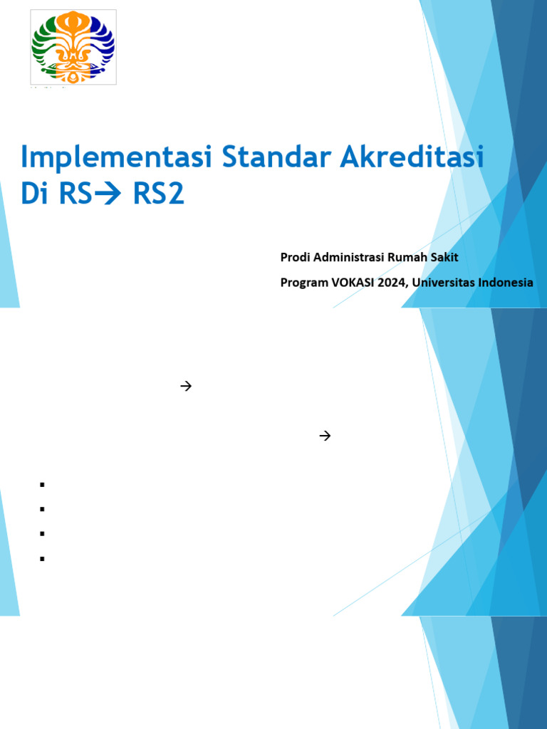 Sesi 5 Tugas Kelompok Presentasi Implementasi Standar Akreditasi RS THN 2024 RS2 | PDF