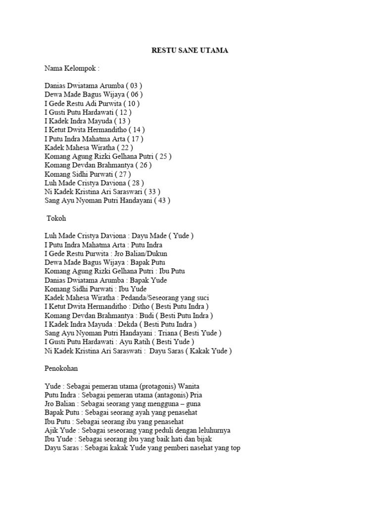 22. Kadek Mahesa Wiratha (Pedanda:Orang Suci) | PDF