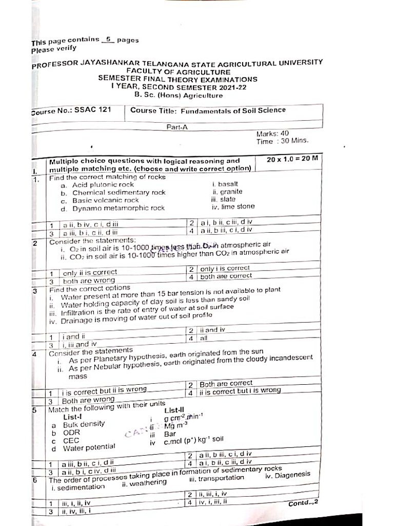 Ssac 121 Previous Year Papers | PDF